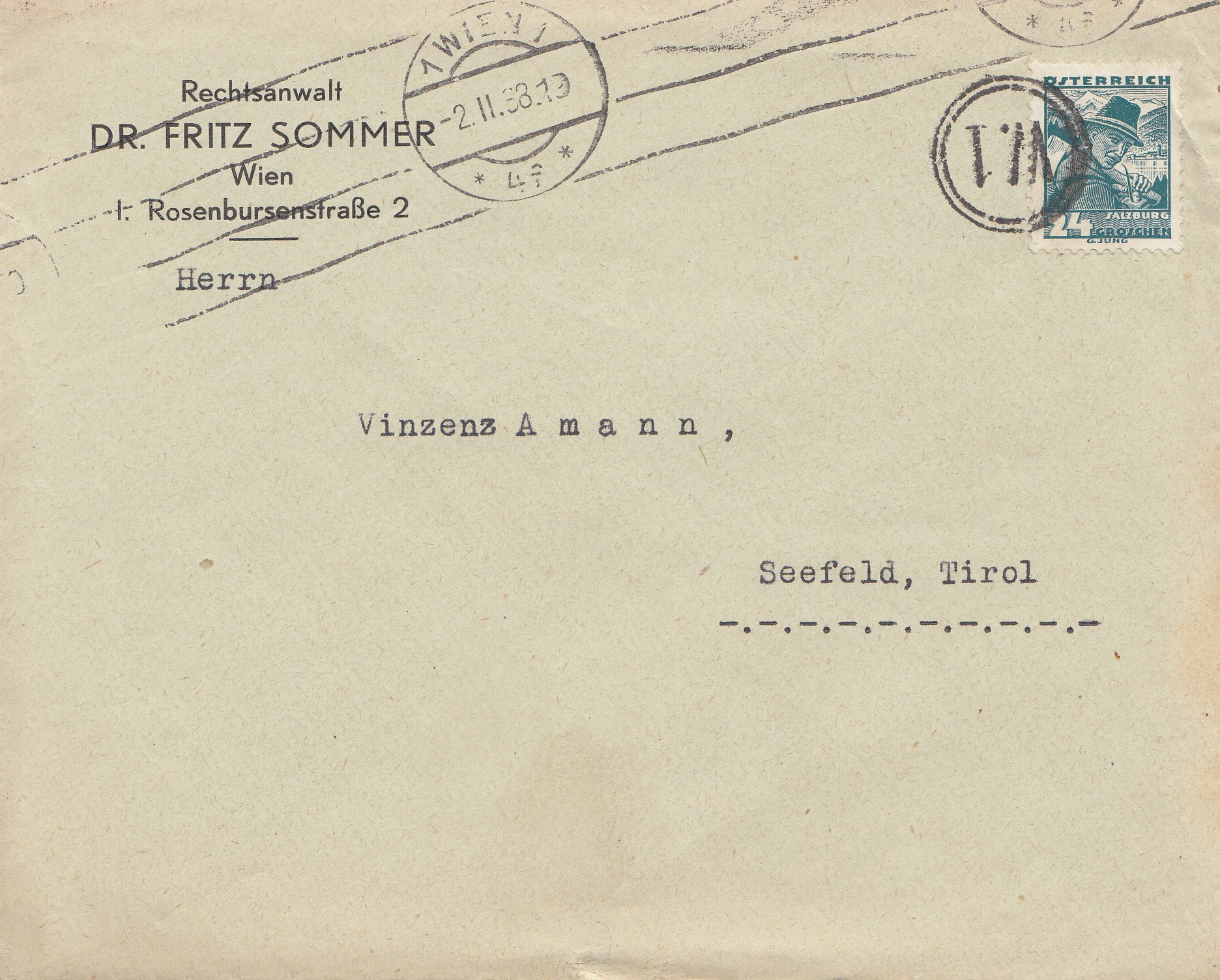 Austria: 1938: Vienna IN Base Seefeld