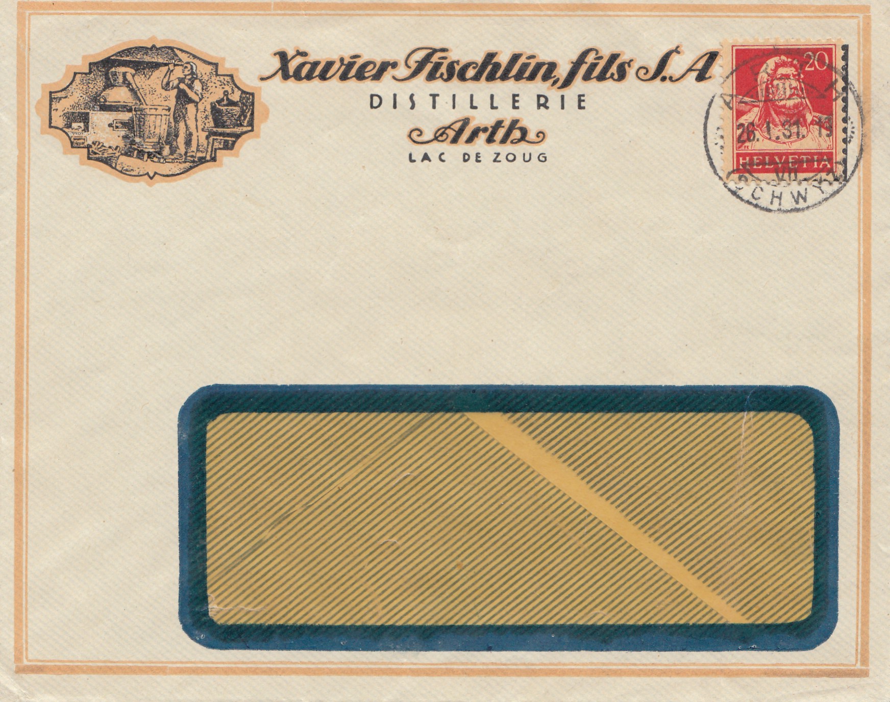 Svizzera: 1931: Distillerie Arth