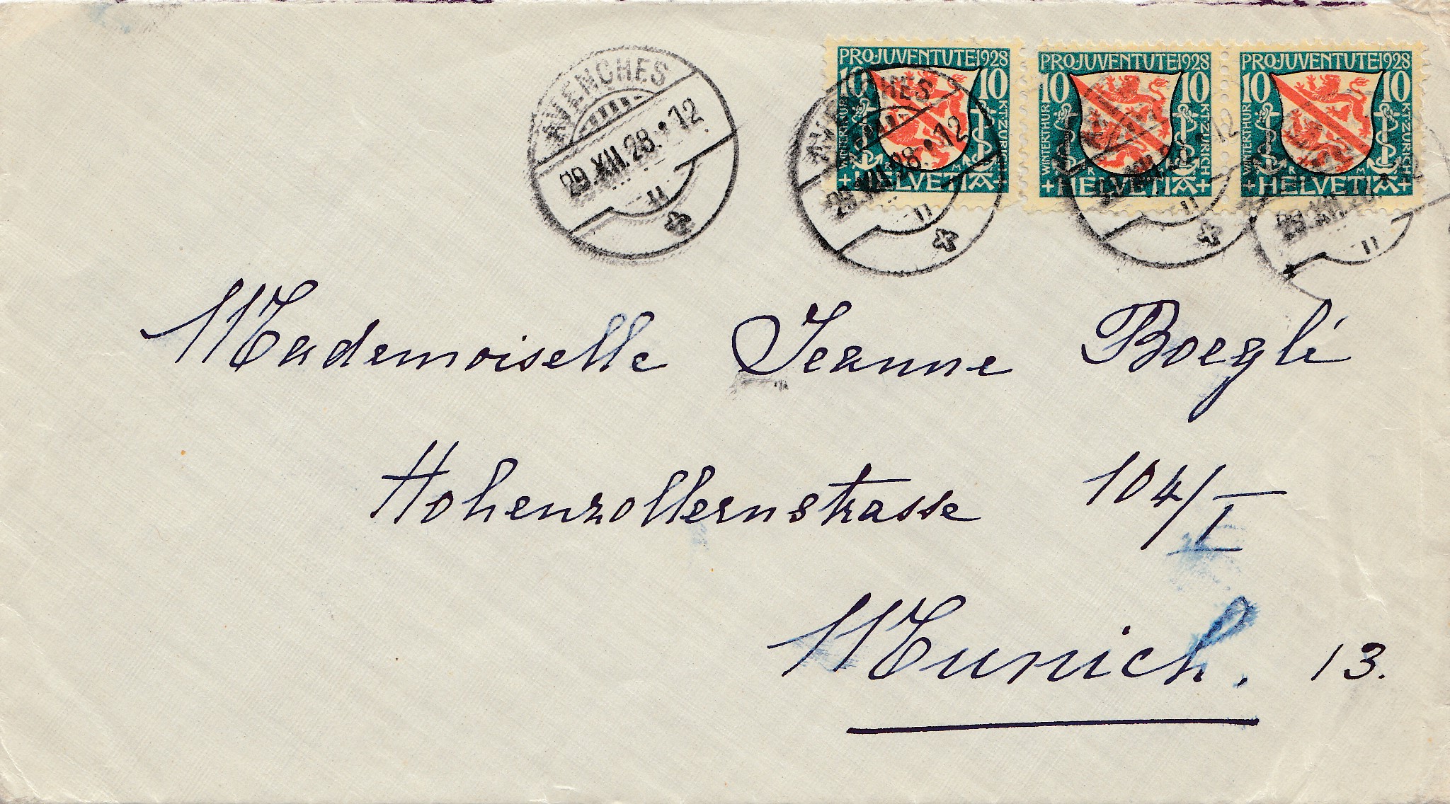 Svizzera: 1928: da Avenches a Zurigo